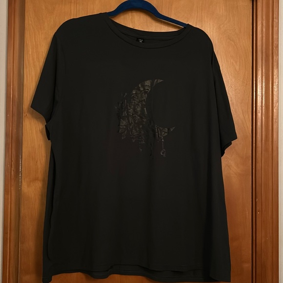 SHEIN | Tops | Dark Gray Background With Moon | Poshmark